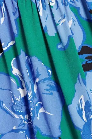 Diane Von Furstenberg Floral-print Crepe Blouse