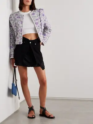 MARANT ETOILE Drew Convertible Printed Quilted Jacket