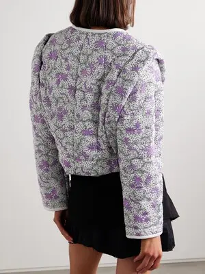 MARANT ETOILE Drew Convertible Printed Quilted Jacket