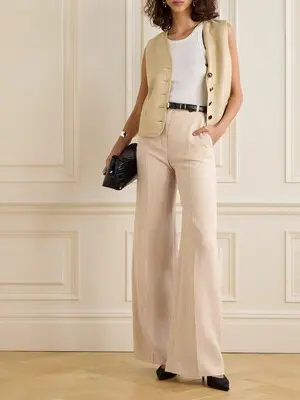 Loro Piana Emmit Linen Flared Pants