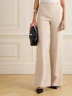 Loro Piana Emmit Linen Flared Pants