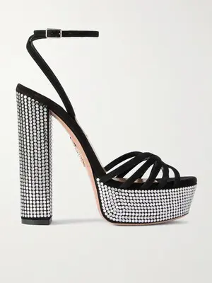 Aquazzura Stacked Heel Sandals For Women