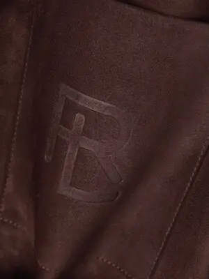 Ralph Lauren Tyler Debossed Suede Overshirt