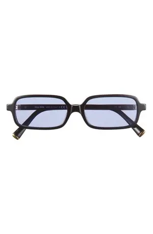 Miu Miu 52mm Rectangular Sunglasses - Black/ Violet