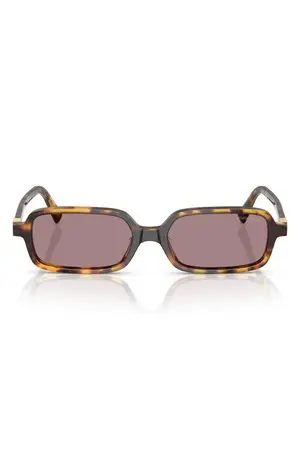 Miu Miu 52mm Rectangular Sunglasses - Brown Havana