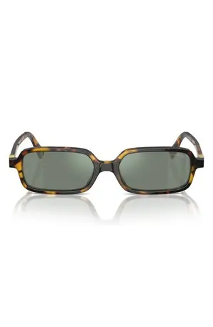 Miu Miu 52mm Rectangular Sunglasses - Honey Havana