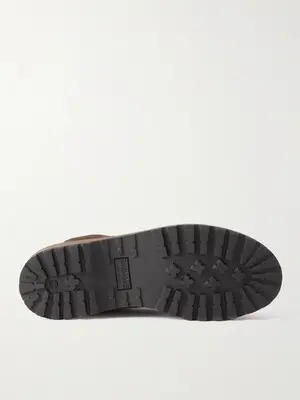 Diemme Cornaro Rubber-trimmed Suede Sneakers - Brown