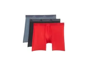 Adidas Athletic Fit Microfiber Boxer Brief Underwear 3-pack Men's Underwear Ghost Legend Ink Tech Indigo/collegiate Green/grey Black