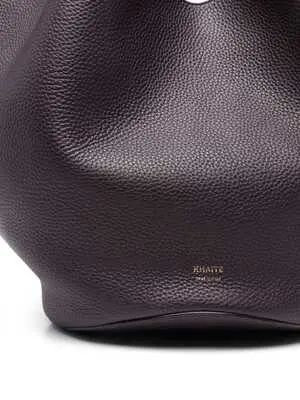 Khaite Medium Lotus Leather Tote Bag - Red