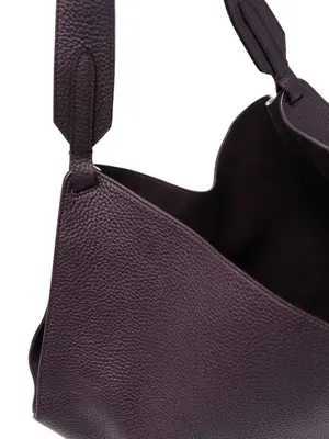 Khaite Medium Lotus Leather Tote Bag - Red