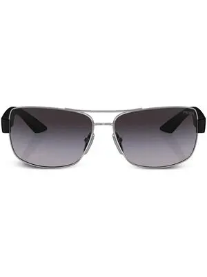 Prada Square Frame Sunglasses - Silver