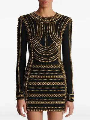 Balmain Bead-embroidered Mini Dress