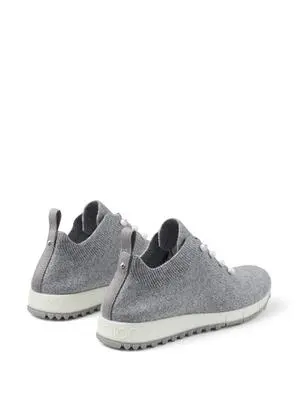 JIMMY CHOO Veles Embellished Sock Trainers - Grey