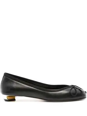 Alexander Mcqueen Bow Detailing Flats For Women