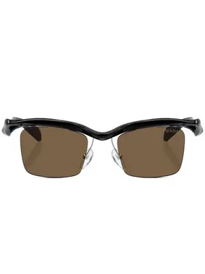 Prada Square-frame Sunglasses - Black