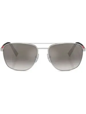 Prada Square Frame Sunglasses - Silver