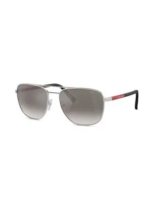 Prada Square Frame Sunglasses - Silver