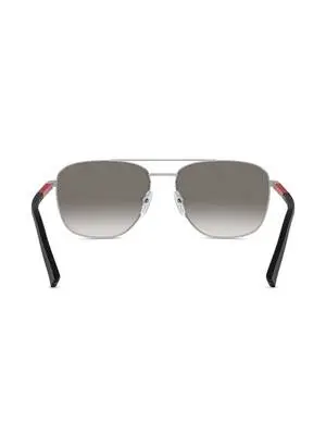 Prada Square Frame Sunglasses - Silver