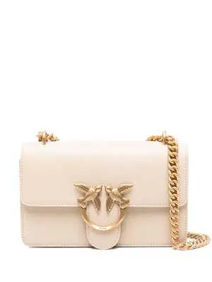 Pinko Mini Love One Crossbody Bag - Neutrals