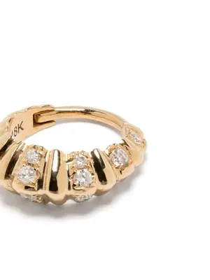 Lizzie Mandler 18kt Yellow Diamond Single Earring - Gold