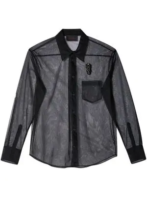 Simone Rocha Embellished Sheer Shirt