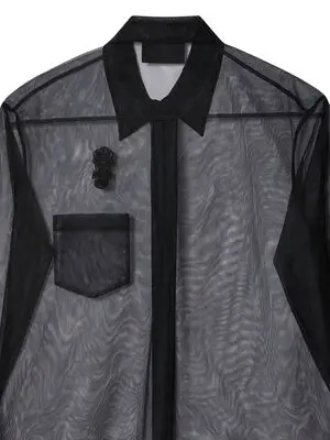Simone Rocha Embellished Sheer Shirt