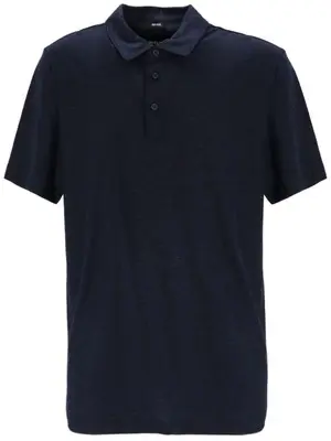 BOSS Stripe-detailing Polo Shirt - Blue