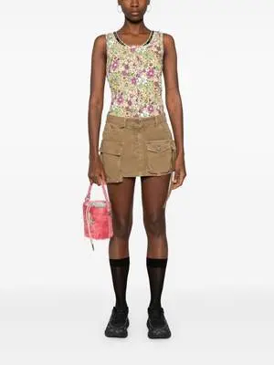 Martine Rose Layered Floral-print Tank Top