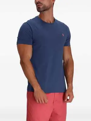 Polo Ralph Lauren Logo-embroidered Cotton T-shirt - Blue