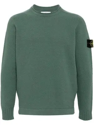 Stone Island Compass-motif Knit Jumper