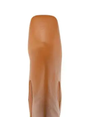 JW Anderson 65mm Chain Heel Boots - Brown