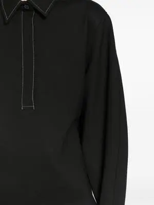 Victoria Beckham Decorative-stitching Polo Top