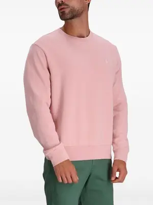 Polo Ralph Lauren Embroidered Logo Cotton Sweatshirt - Pink