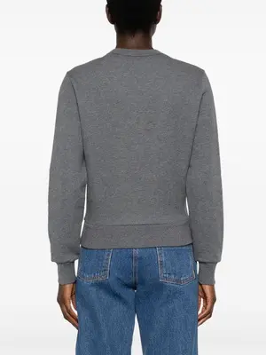 A.p.c. Flocked-logo Cotton Sweatshirt