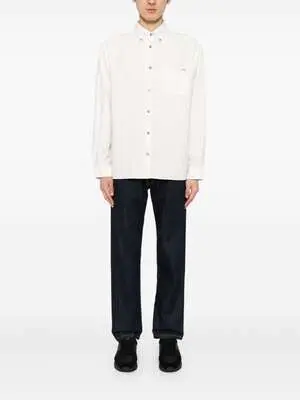 A.p.c. Logo-embroidered Organic Cotton Shirt