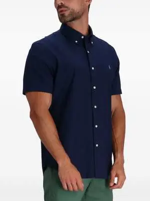Polo Ralph Lauren Logo-embroidered Short-sleeve Shirt - Blue