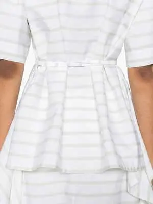 Plan C Striped Poplin Shirt