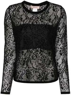 TWINSET Lace-effect Jacquard Top