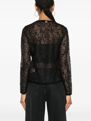 TWINSET Lace-effect Jacquard Top