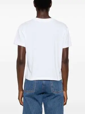 A.p.c. Logo-embroidered T-shirt - White