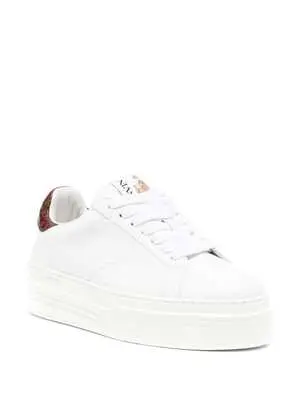 LANVIN Leather Platform Sneakers - White