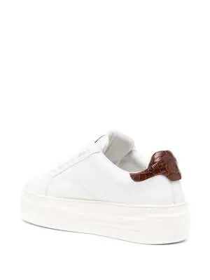 LANVIN Leather Platform Sneakers - White