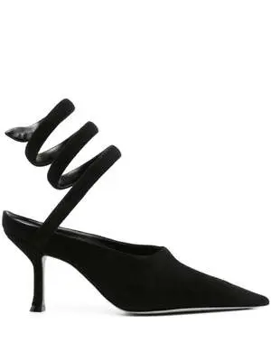 Rene Caovilla 75mm Suede Pumps