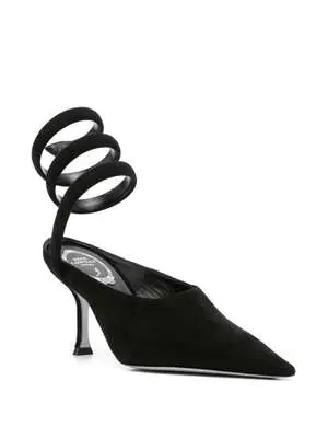 Rene Caovilla 75mm Suede Pumps