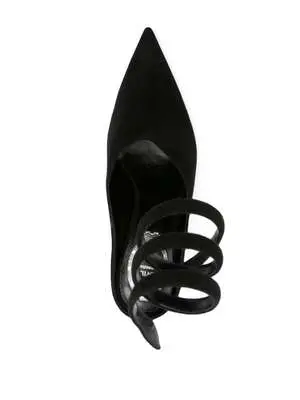 Rene Caovilla 75mm Suede Pumps