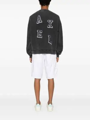 Axel Arigato Typo-embroidered Jersey Sweatshirt