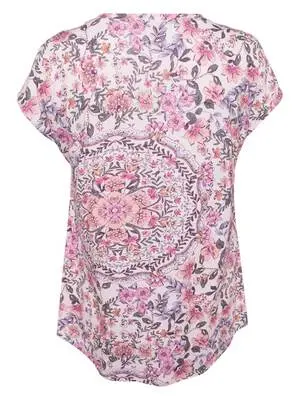 Johnny Was The Bobbie Crop Pyjama Set - Pink