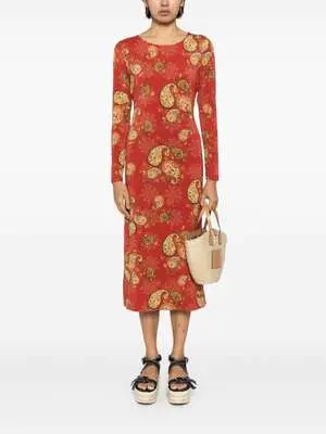 Johnny Was Paisley-print Midi Dress
