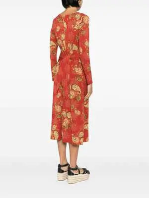 Johnny Was Paisley-print Midi Dress