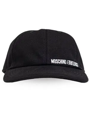 Moschino Embroidered Cap - Black
